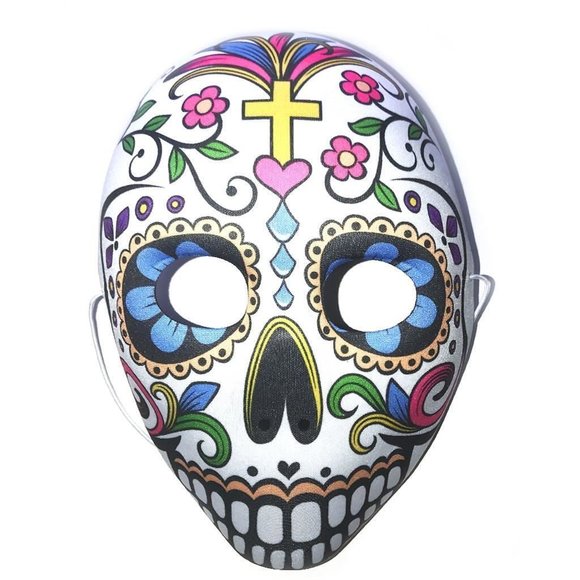 Diona J | Accessories | Halloween Day Of The Dead Sugar Skull Mask ...